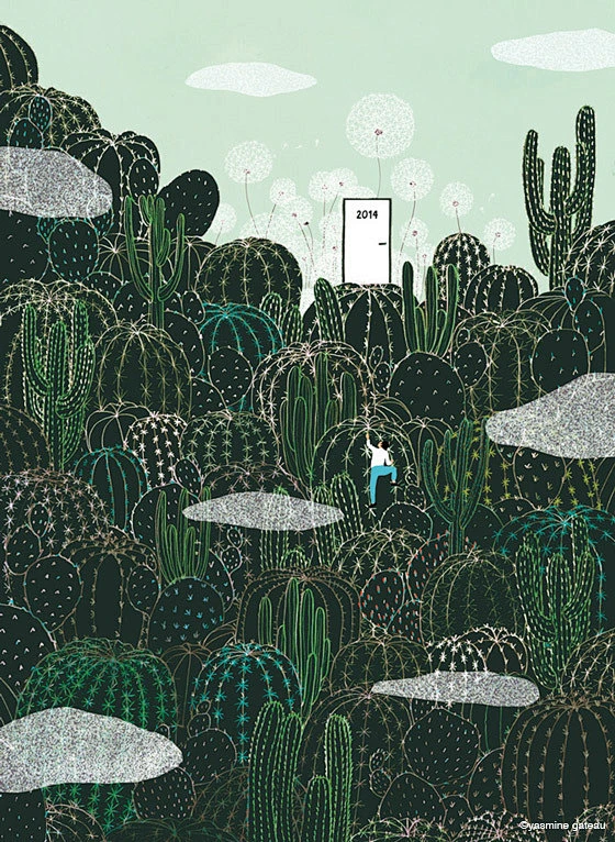 Happy New Year : Carte de voeux -花瓣网