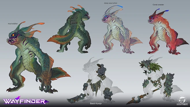 Sea Monster Concepts-花瓣网