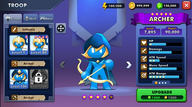 Clash feature human orc Picture rpg stickman UI ui design ux-花瓣网