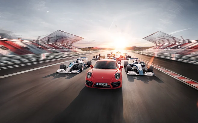 Benzina Full CGI race course : Full CGI key visual for Benzina brand ...