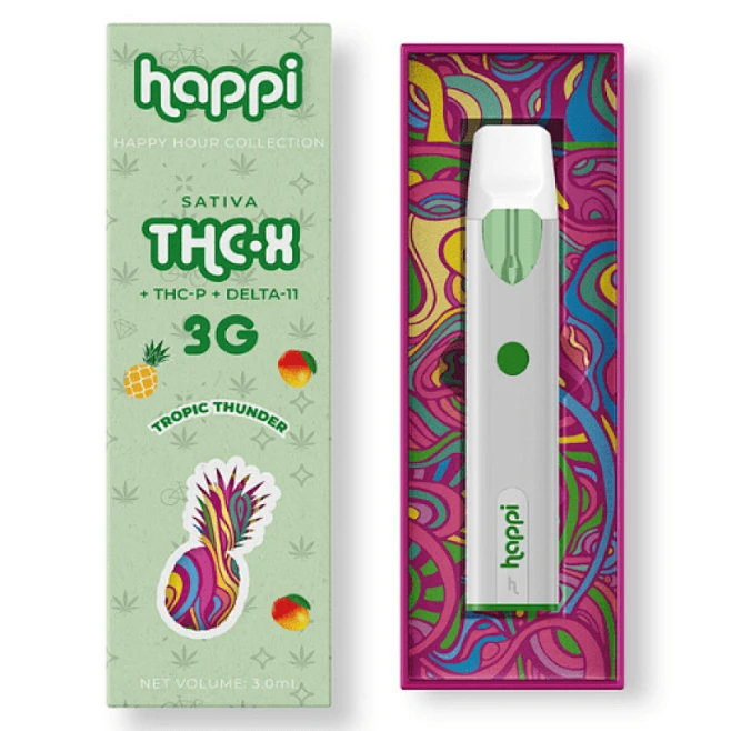 Happi THC-X Disposable Vape 3G | Vapesourcing-花瓣网