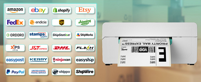 Amazon.com : OFFNOVA Bluetooth Thermal Label Printer, Wireless 4X 6 ...