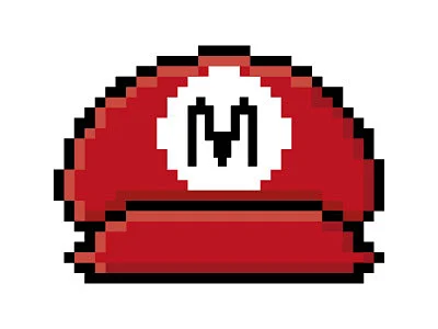 8bit mario hat-花瓣网