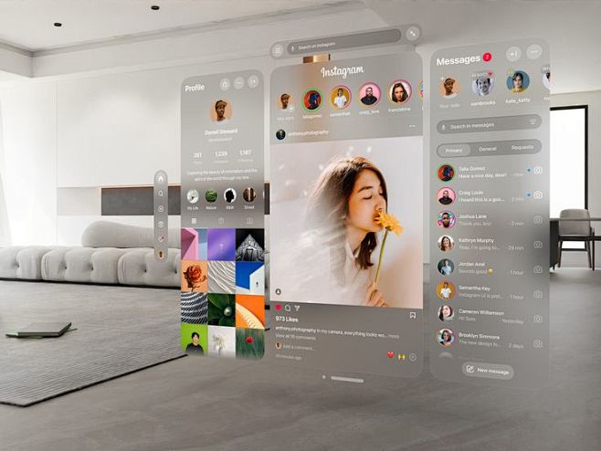 Instagram — Apple Vision Pro Spatial UI (Part 1)