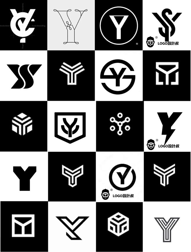 灵感采集⭐300个字母Y元素图形logo设计分享_3_设计叔logo设计_来自小红书网页版
