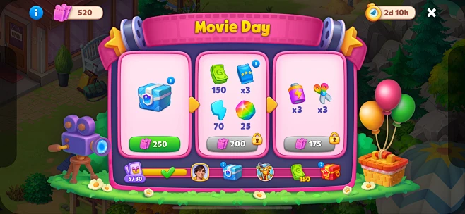 playrix style casual game Casual UI casual art game UI/UX photoshop gleragames road trip game-花瓣网