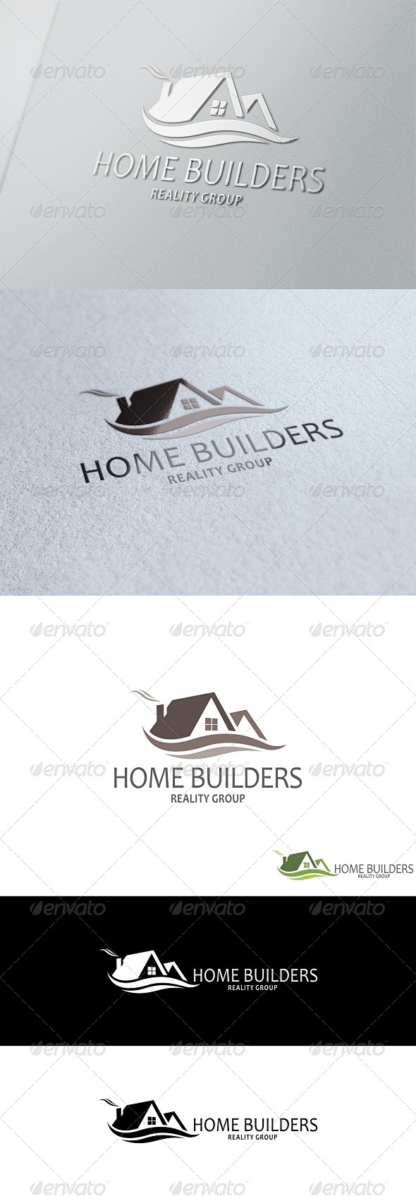 住宅建筑商的标志——建筑标志模板Home Builders Logo - Buildings Logo Templates人工智能建筑工人 ...