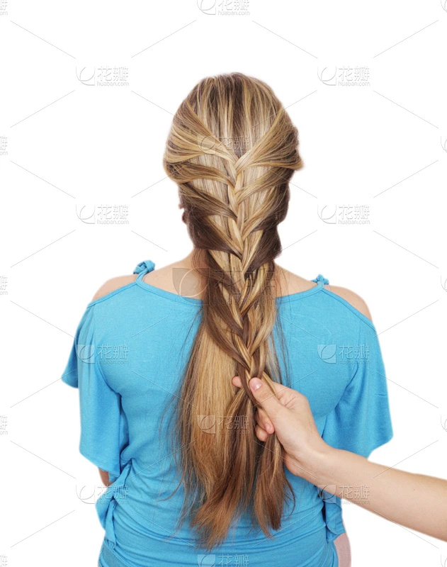 麻花辫,发辫,垂直画幅,美,四肢,美人,仅成年人,头发,青年人,魅力素材-花瓣网
