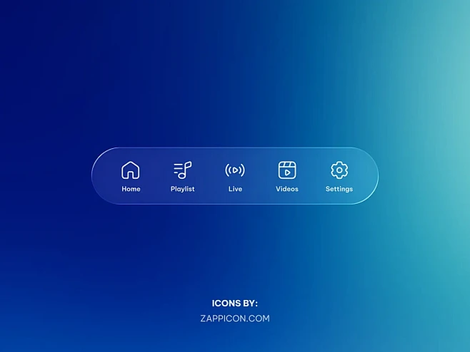 Navigation Bar Liquid Glass Style liquidglass saasproduct 液态玻璃设计 UI设计 ...