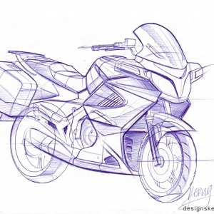 CF650J-2巡航警用摩托车设计及效果图-花瓣网