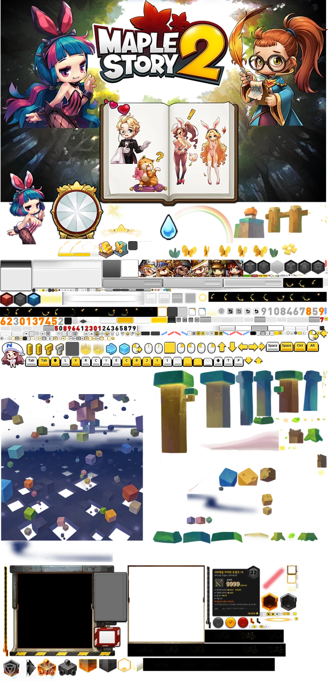 【新提醒】韩游 MapleStory2资源-2D资源-微元素Element3ds - Powered by Discuz!-花瓣网