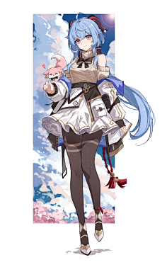 二刺螈-花瓣网|陪你做生活的设计师 | 纸 原神 甘雨 凝光