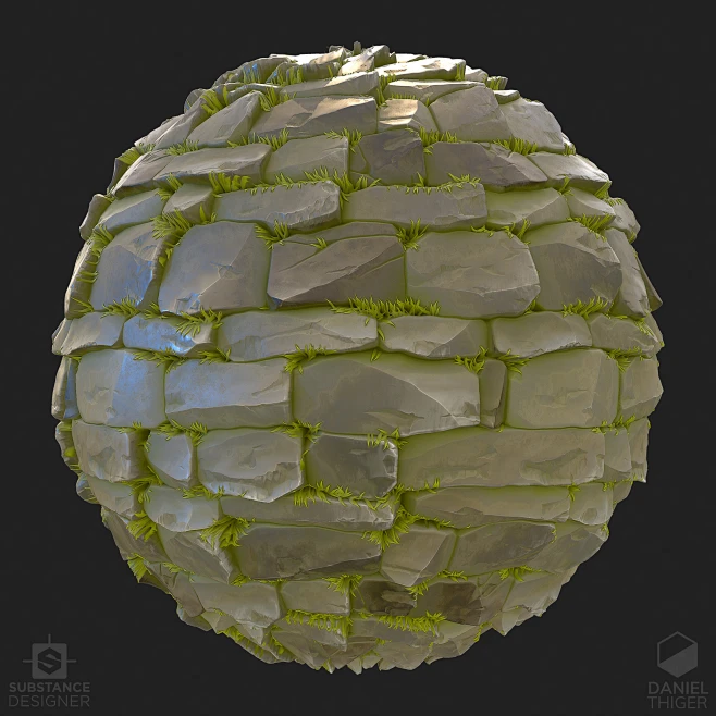 Substance Designer Stylized Textures-花瓣网