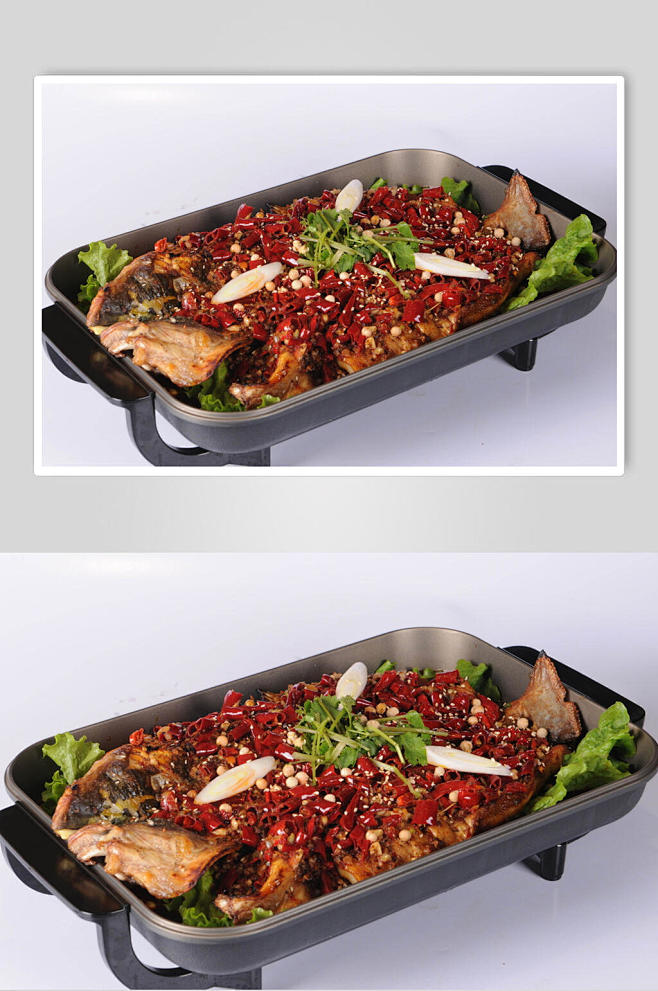 高清美食摄影香辣烤鱼