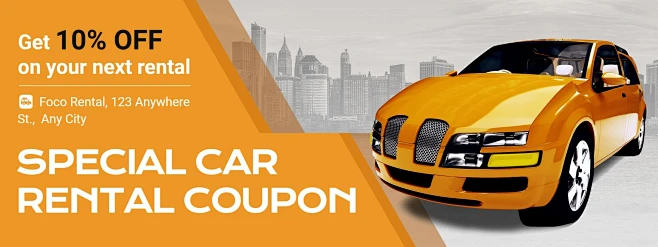 Car Rental Services Voucher Discount Coupon素材-花瓣网