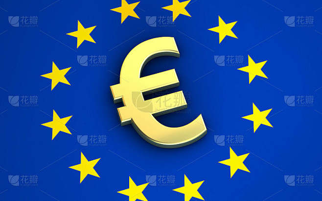 欧盟旗帜上的欧元图标