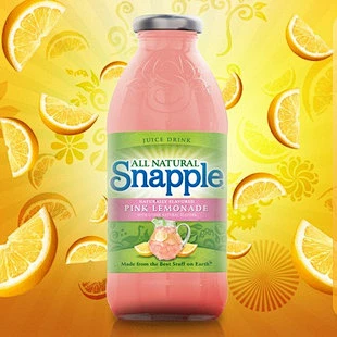 Snapple Pink Lemonade 美国斯纳普粉红柠檬果汁 473ml*24（瓶）-花瓣网