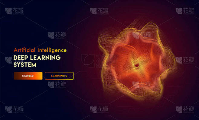 人工智能 (Ai) 响应的网页设计, 为深层学习系统。注册或登录页面设计.