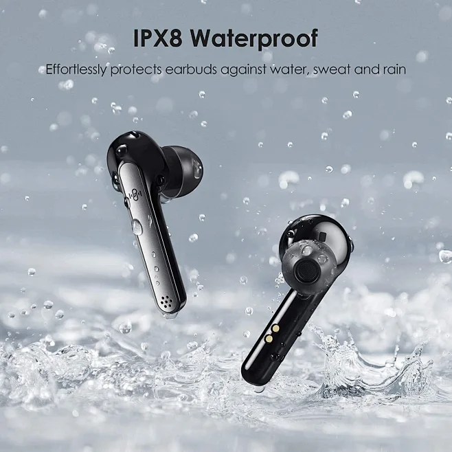 Wireless Earbuds, Boltune Bluetooth V5.1 Earbuds, AptX Deep Bass, in ...
