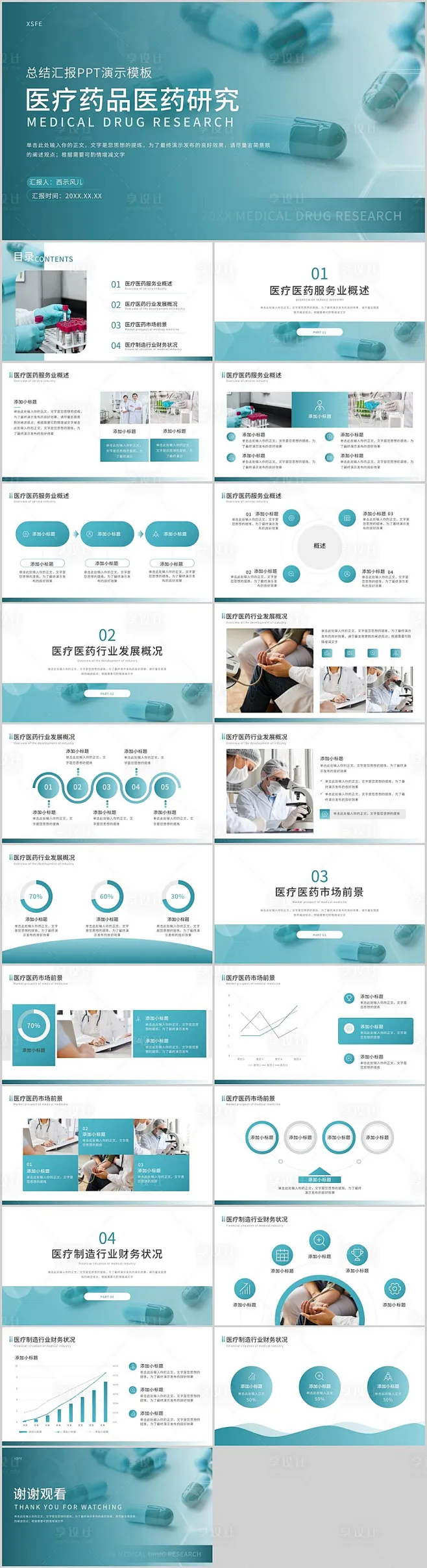 医疗药品医药研究总结汇报PPT-素材库-sucai1.cn-花瓣网
