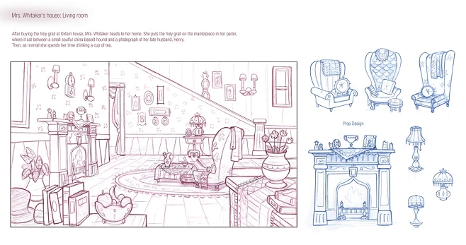 欧美Q版室内场景原画来自cgbook.cn (936)-花瓣网