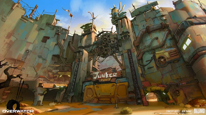 Junker town concept art-花瓣网