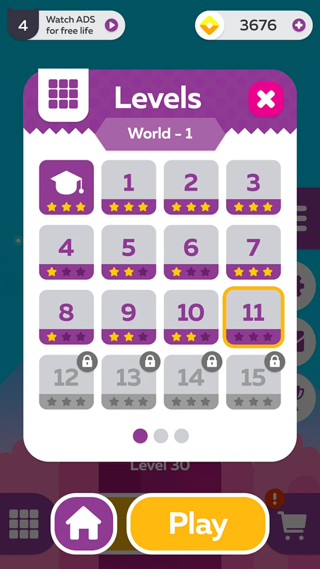 [모바일] Super Rocky Run : https://www.behance.net/gallery/84928209/Super ...