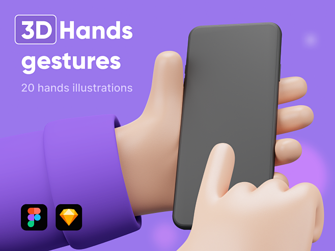 3D handy hands web ux design ux ui design ui product design presentati