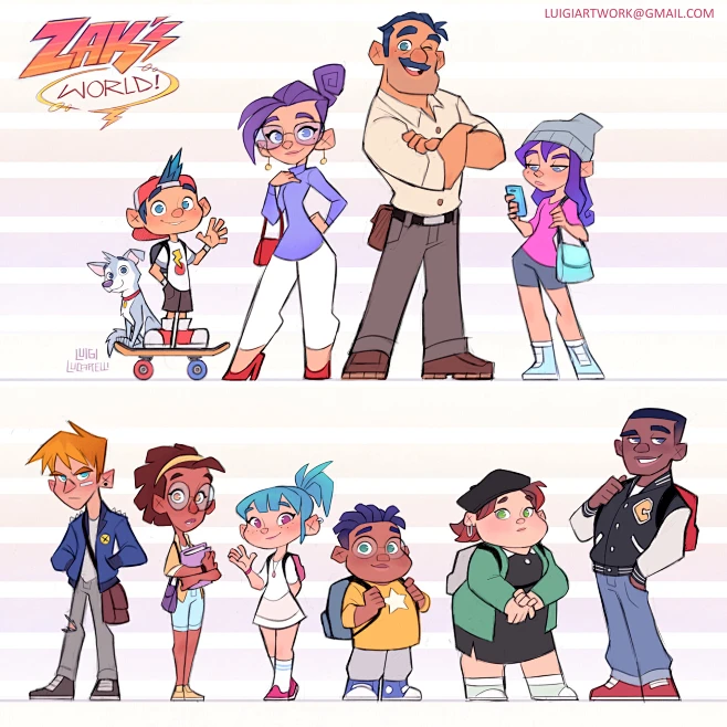 Character Line Ups!, Luigi Lucarelli : Here are 8 pages of all my ...