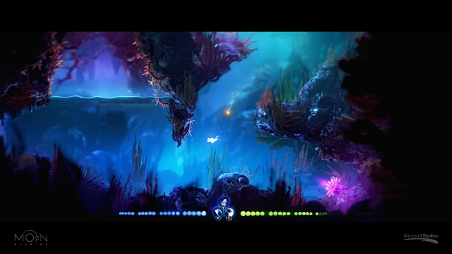 {游戏系列}奥地利ori《奥日与黑暗森林》（UI,角色，场景）-花瓣网