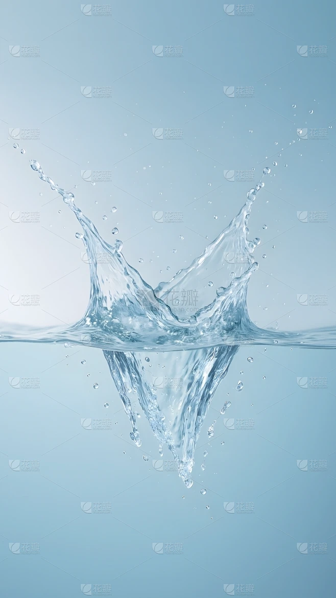 背景系列高级感水波流动水流飞溅渐变背景素材-花瓣网