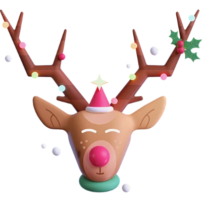 7247187_deer_christmas_santa's helper_rudolph_reindeer_icon-花瓣网