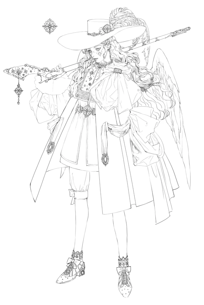 韩国画师pilyeon作品欣赏55p 韩风 线稿-花瓣网