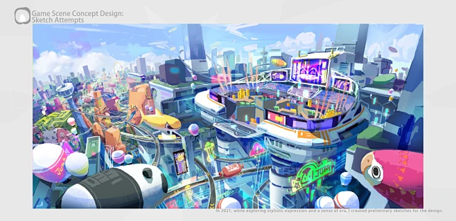 The game scene design I undertook in 2021-花瓣网