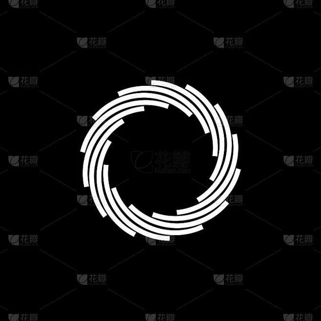 螺旋科技logo模板素材-花瓣网