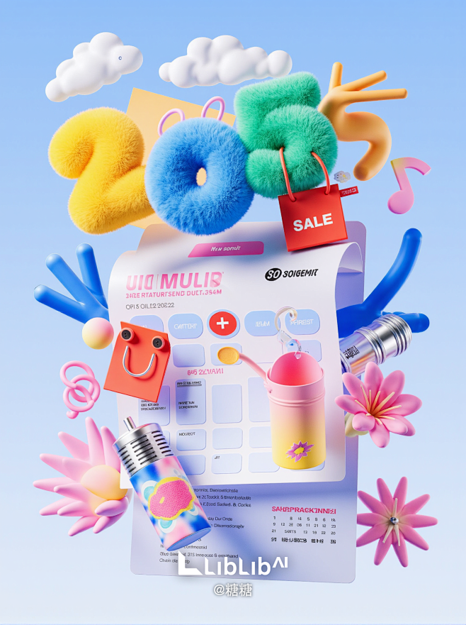 【一元】FLUX-Brand Trend 3D-LoRA-一元AI字体研究所-LiblibAI-花瓣网