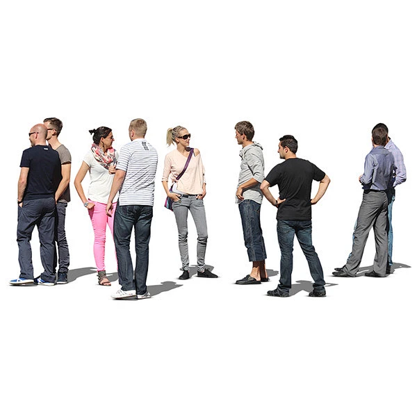 Texture psd crowd people group-花瓣网