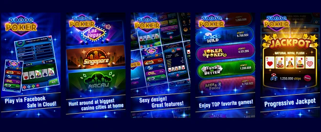 VIDEO POKER : Video Poker - New game 2014 - new design图片_棋牌UI图片素材-花瓣网