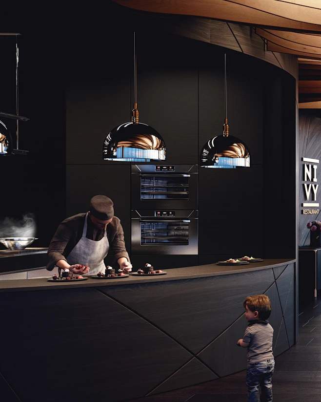 NIVY Restaurant : Digital visualizations of High-Rise (29th floor ...