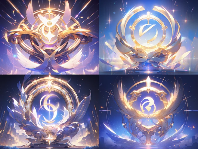 Design a letter PK,Symmetrical Game Medal, Pearl shell, round badge ...