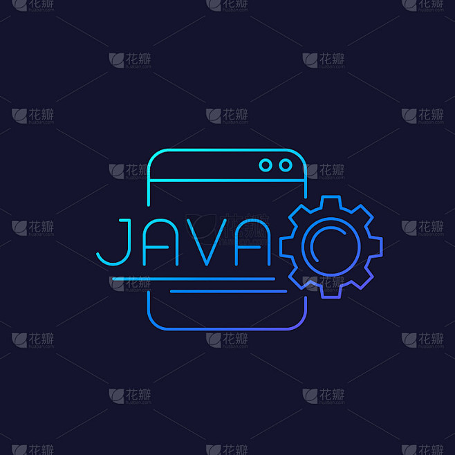 Java编码，线性图标