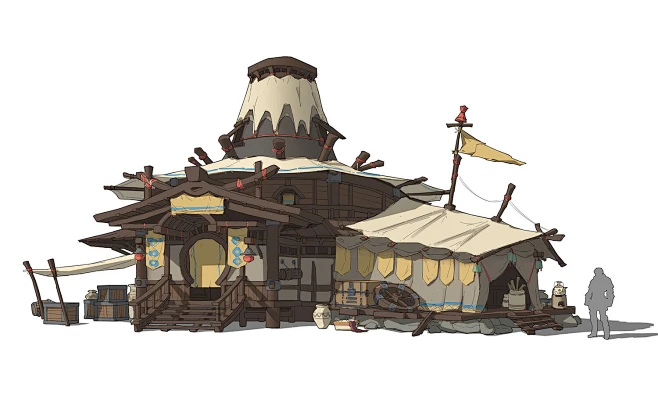 Village Architecture-花瓣网