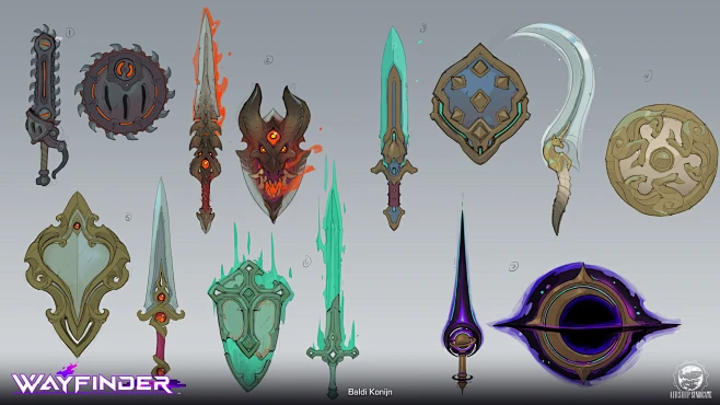 Wayfinder Weapon Concepts图片_【角色设计】武器设计图片素材-花瓣网