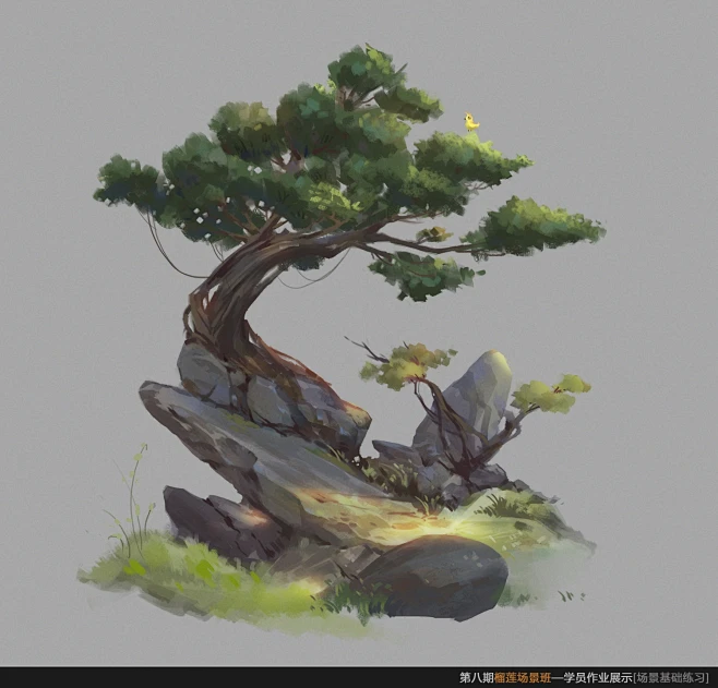 植物原画树原画来自cgbook.cn (530)-花瓣网