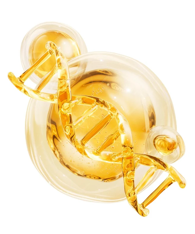 DNA and golden liquid bubble 3d rendering图片_成分表达形式图片素材-花瓣网