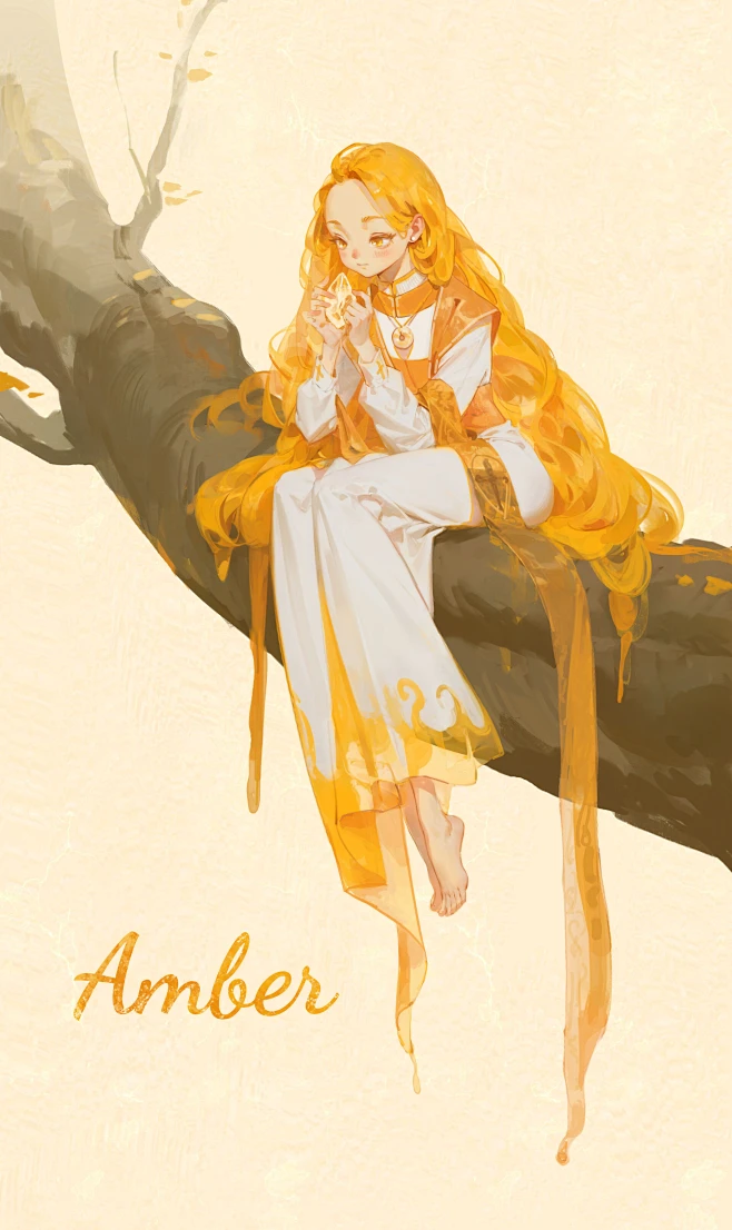 Amber Girl-花瓣网