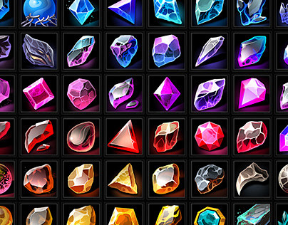 RPG Gems Icons : RPG Gems Icons. For my Graphriver store.