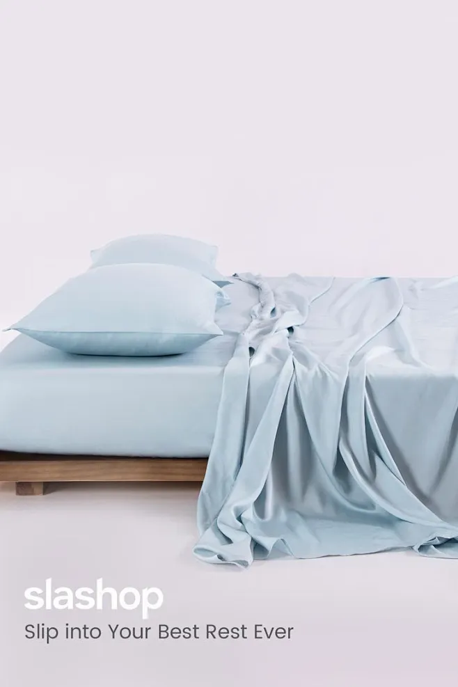 slashop luxury eucalyptus bedding set-花瓣网