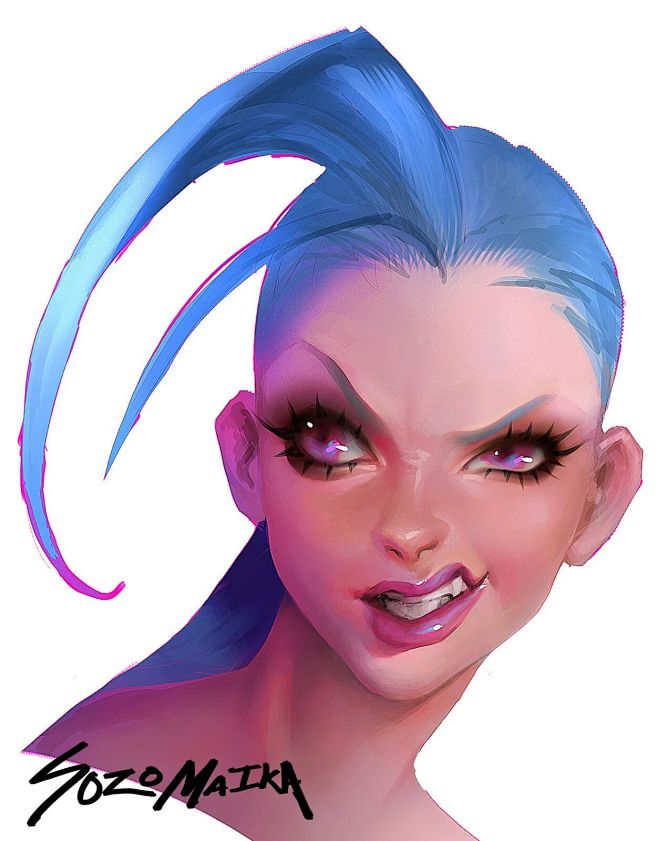 欧美风/角色插画/欧美插画 Maika Sozo角色插画作品 花瓣关注原画人，推荐更多精选素材，绘画更有灵感