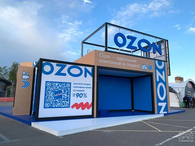 【OZON】展台设计分享 – 52展览设计-花瓣网